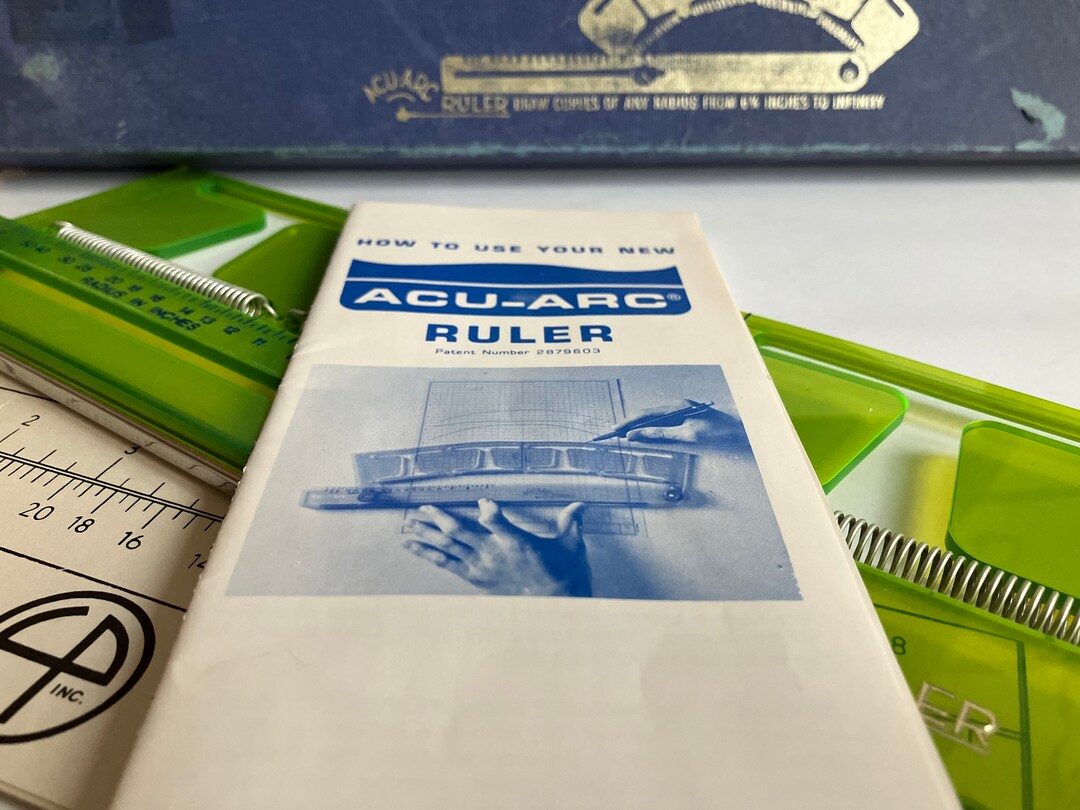 Acu-arc Ruler to Draw Curves of Any Radius for Engineer - Etsy