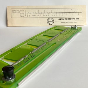 Acu-arc Ruler to Draw Curves of Any Radius for Engineer - Etsy
