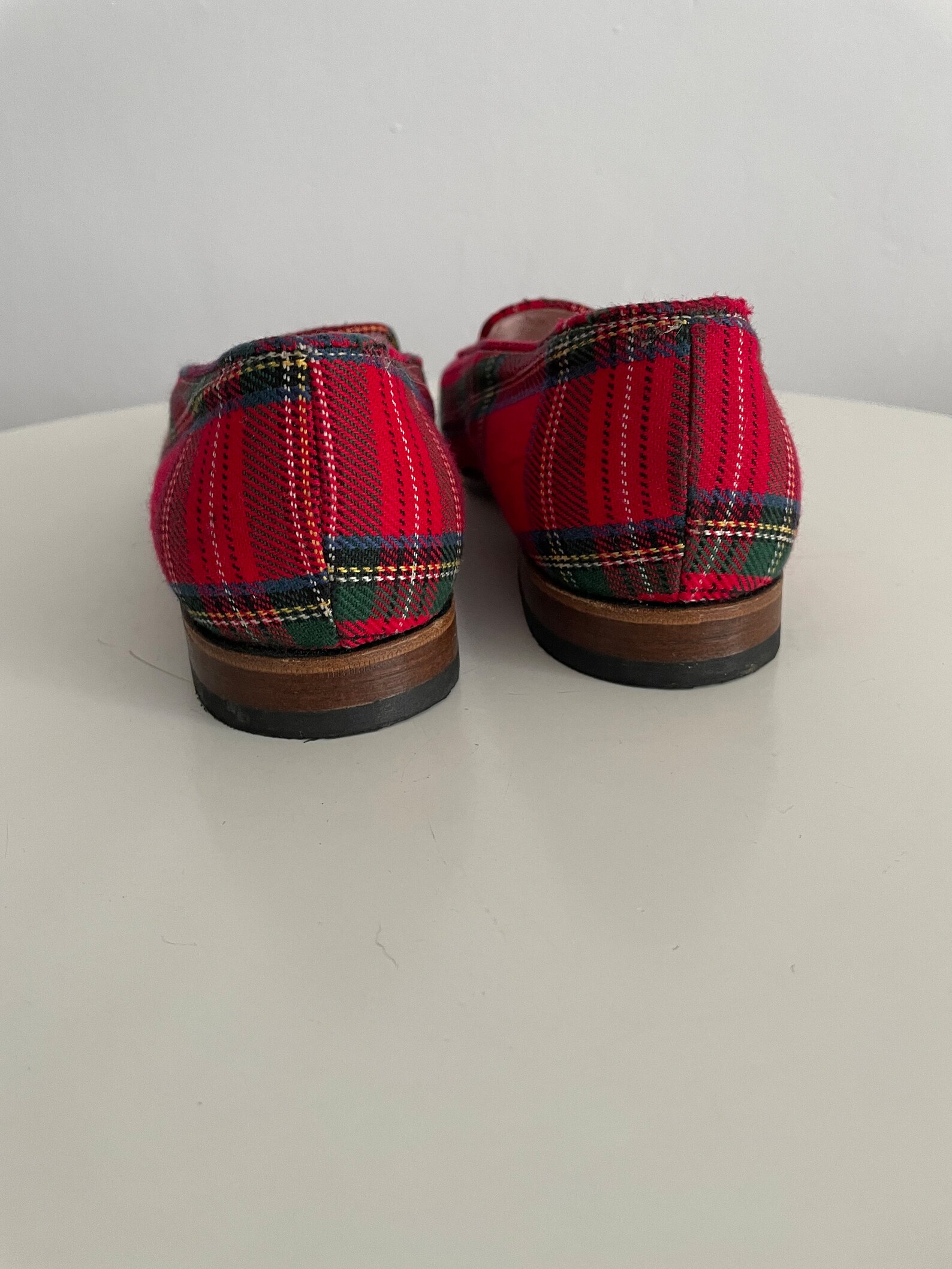 Vintage Tartan Loafers | Plaid Loafers - Etsy