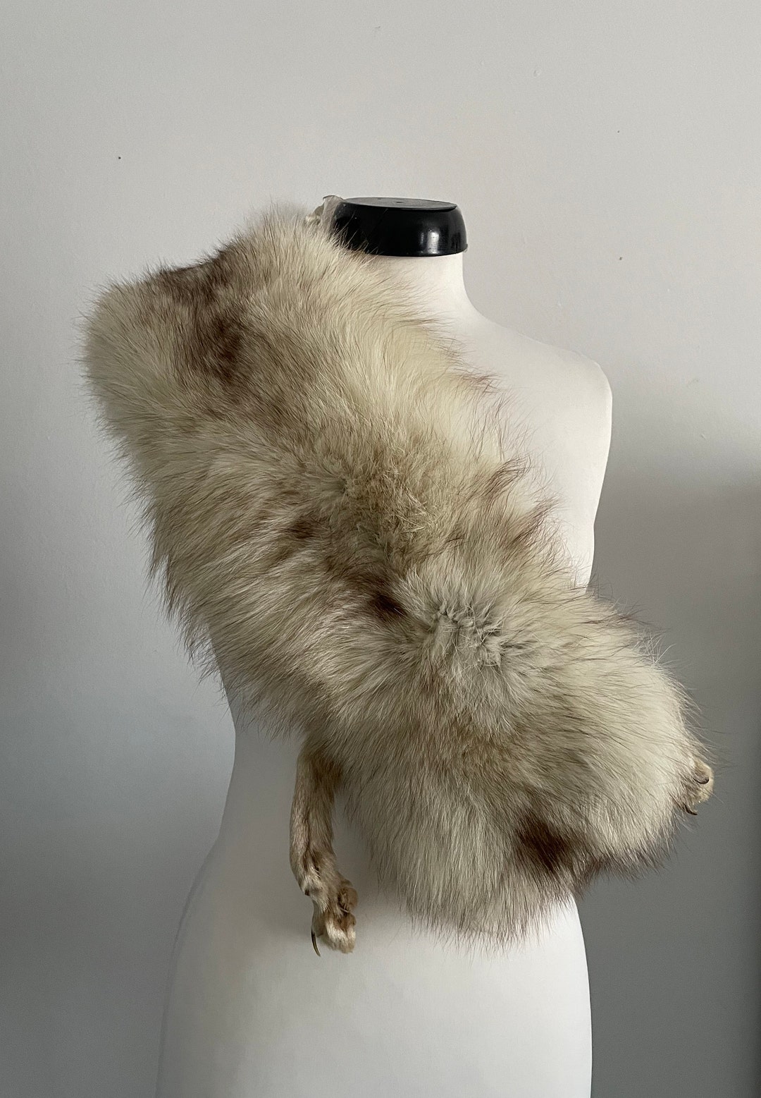 1950s Fox Fur Collar Vintage 50s Fox Fur Wrap Collar Shawl - Etsy