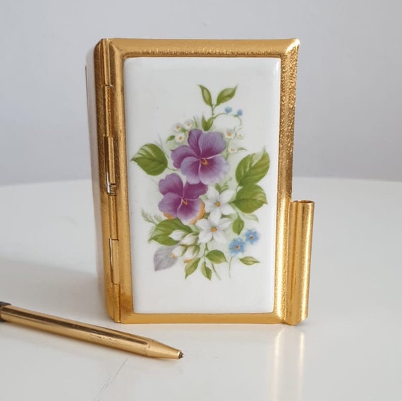 Vintage Porcelain Diary Old Notepad Old Original Pencil | Etsy