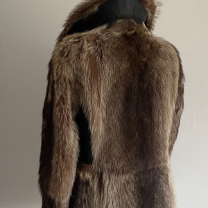 1970s Fox Fur & Leather Coat | Vintage 70s Fur Jacket - Etsy