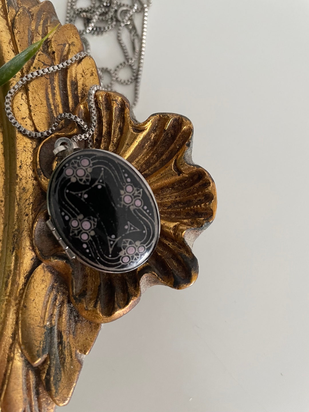 1970s Michaela Frey Locket Necklace - Etsy