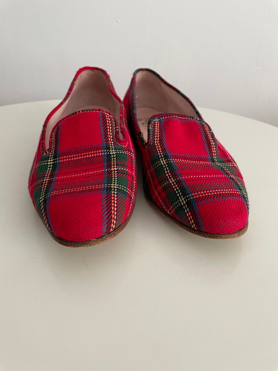 Vintage Tartan Loafers | Plaid Loafers - Etsy