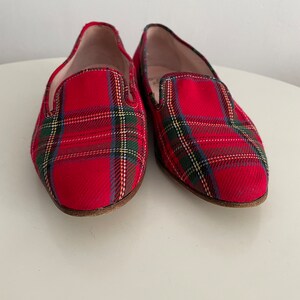 Vintage Tartan Loafers | Plaid Loafers - Etsy