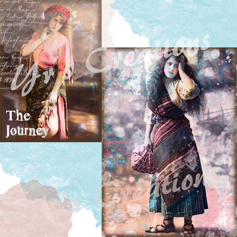 Printable Digital Sheet GYPSY LIFE EPHEMERA Bohemian Junk - Etsy