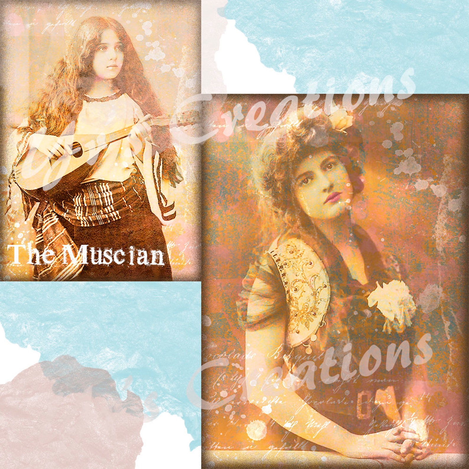 Printable Digital Sheet GYPSY LIFE EPHEMERA Bohemian Junk - Etsy