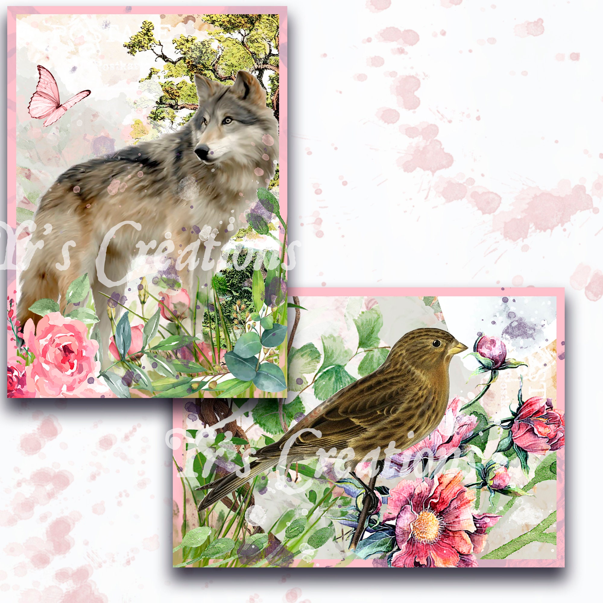 FOREST ANIMAL CARDS Printable Woodland Animals Gift Tags | Etsy