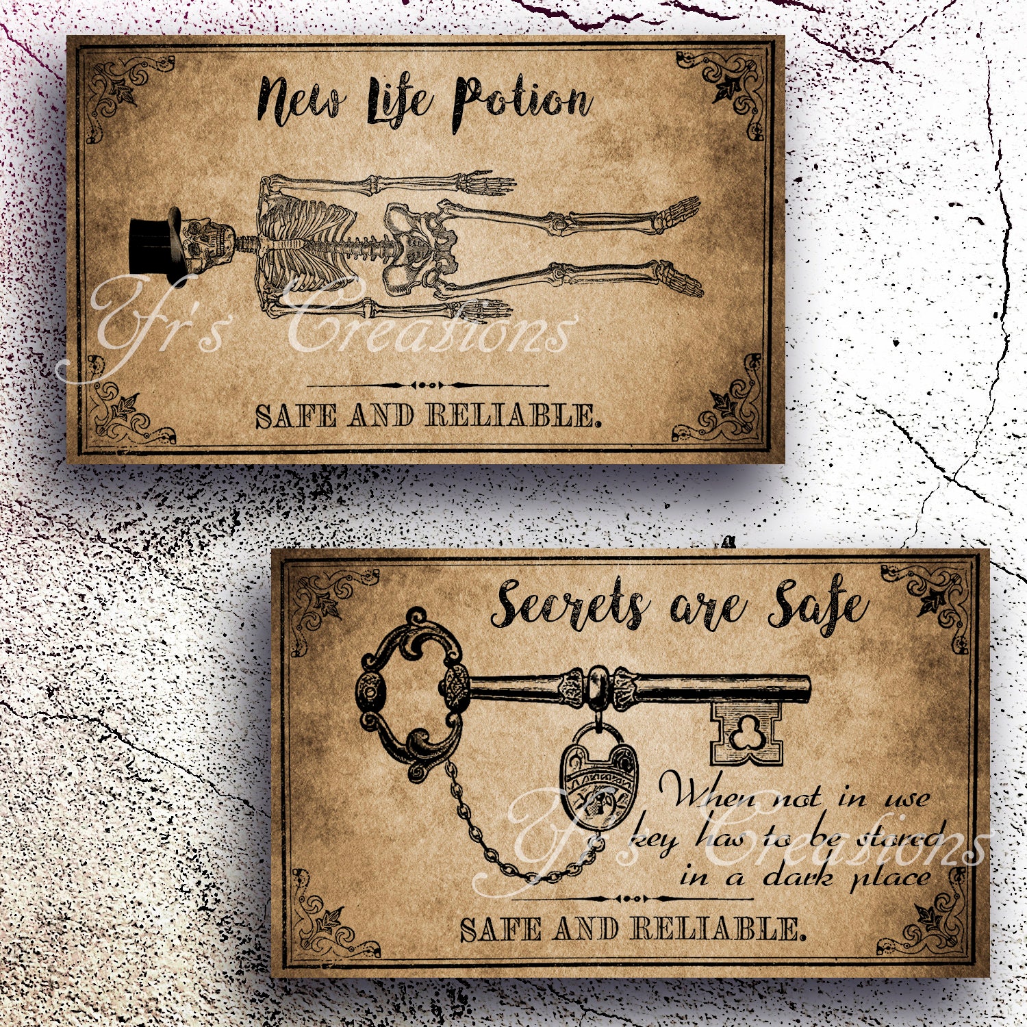 MAGIC POTION LABELS Printable Digital Collage Sheet With 10 - Etsy