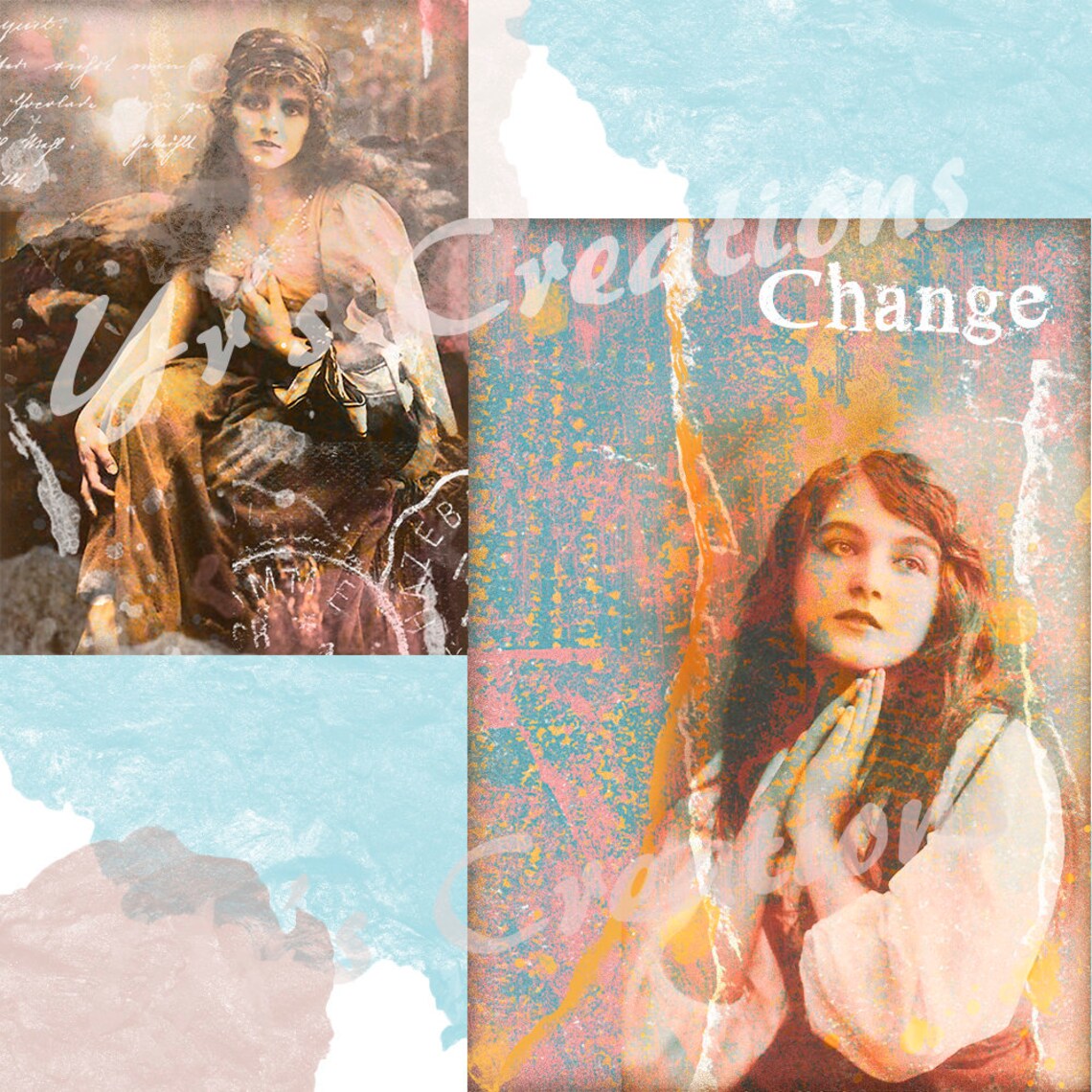 Printable Digital Sheet GYPSY LIFE EPHEMERA Bohemian Junk - Etsy