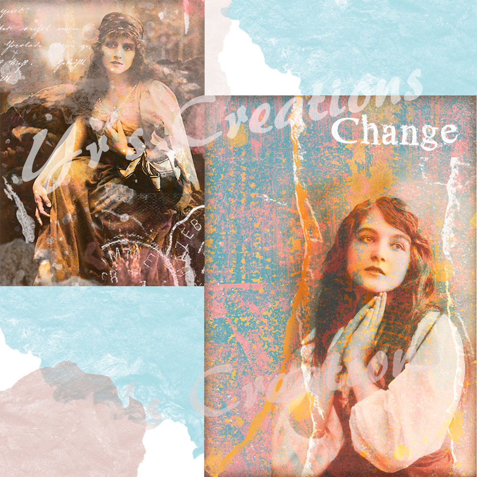 Printable Digital Sheet GYPSY LIFE EPHEMERA Bohemian Junk - Etsy