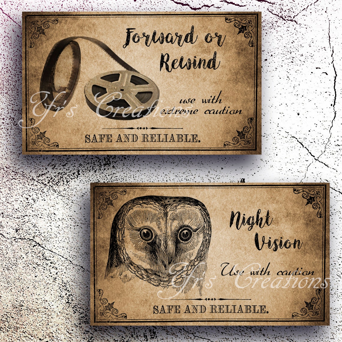 MAGIC POTION LABELS Printable Digital Collage Sheet With 10 - Etsy