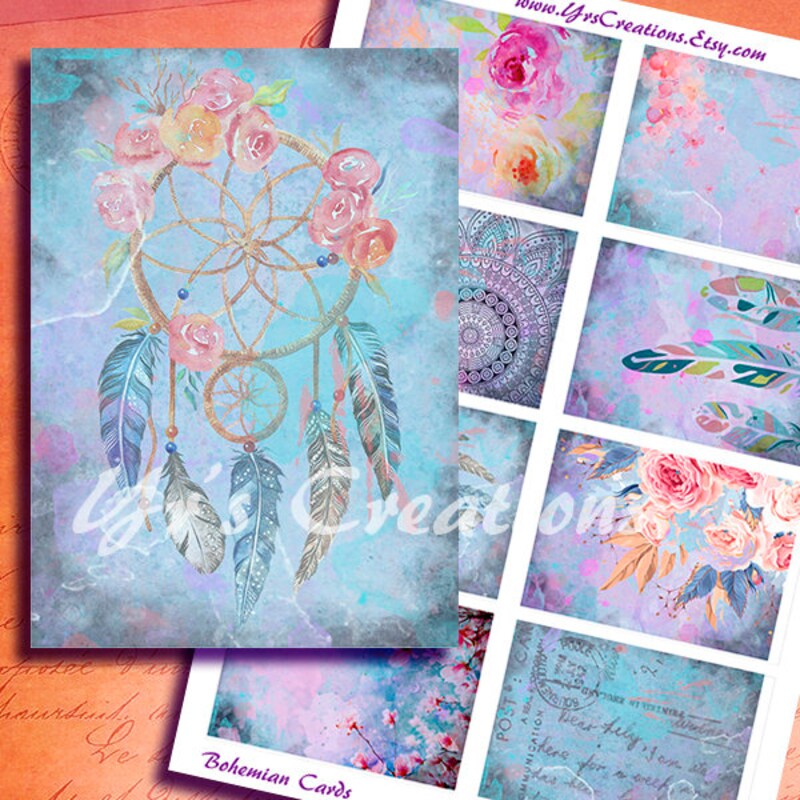 Bohemian Decoupage Paper - Etsy