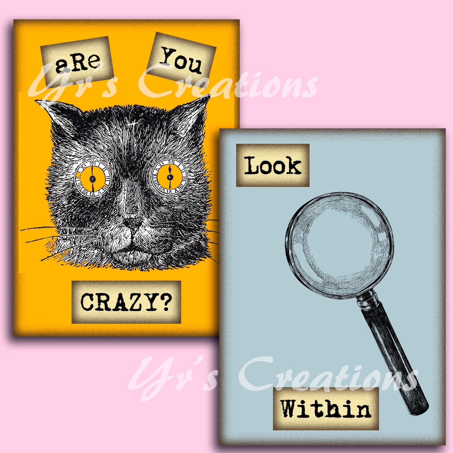 STRANGE DAYS Vol.1 Digital Paper Atc Cards With - Etsy