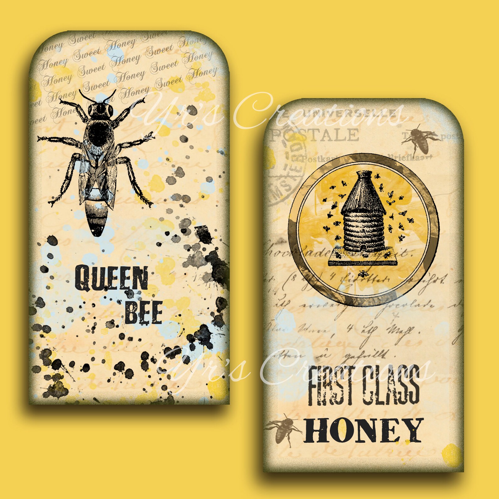 PRINTABLE HONEY LABELS Bee Tags for Jars Beekeeper Gift - Etsy