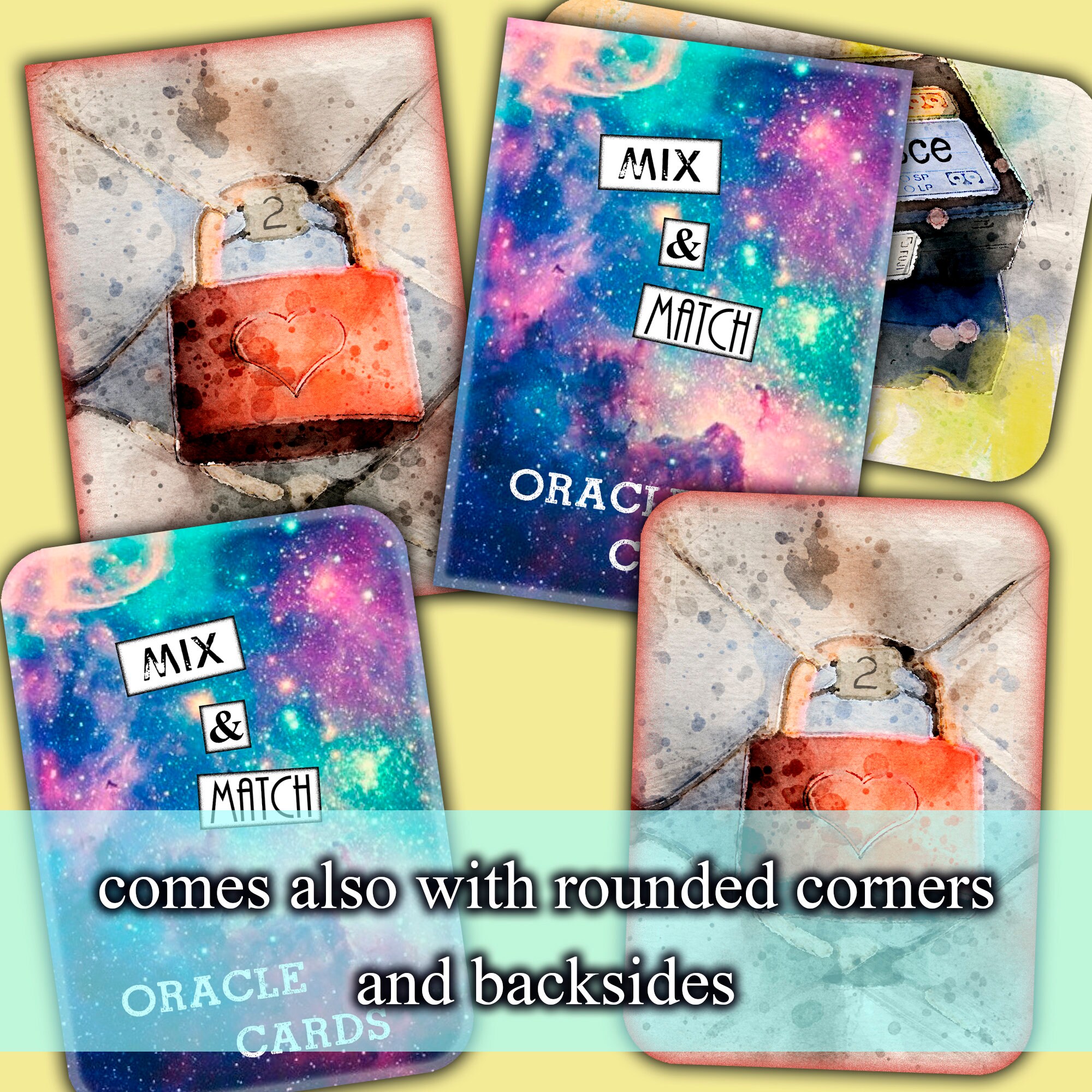 PRINTABLE ORACLE CARDS Daily Life Theme Mix N Match and | Etsy