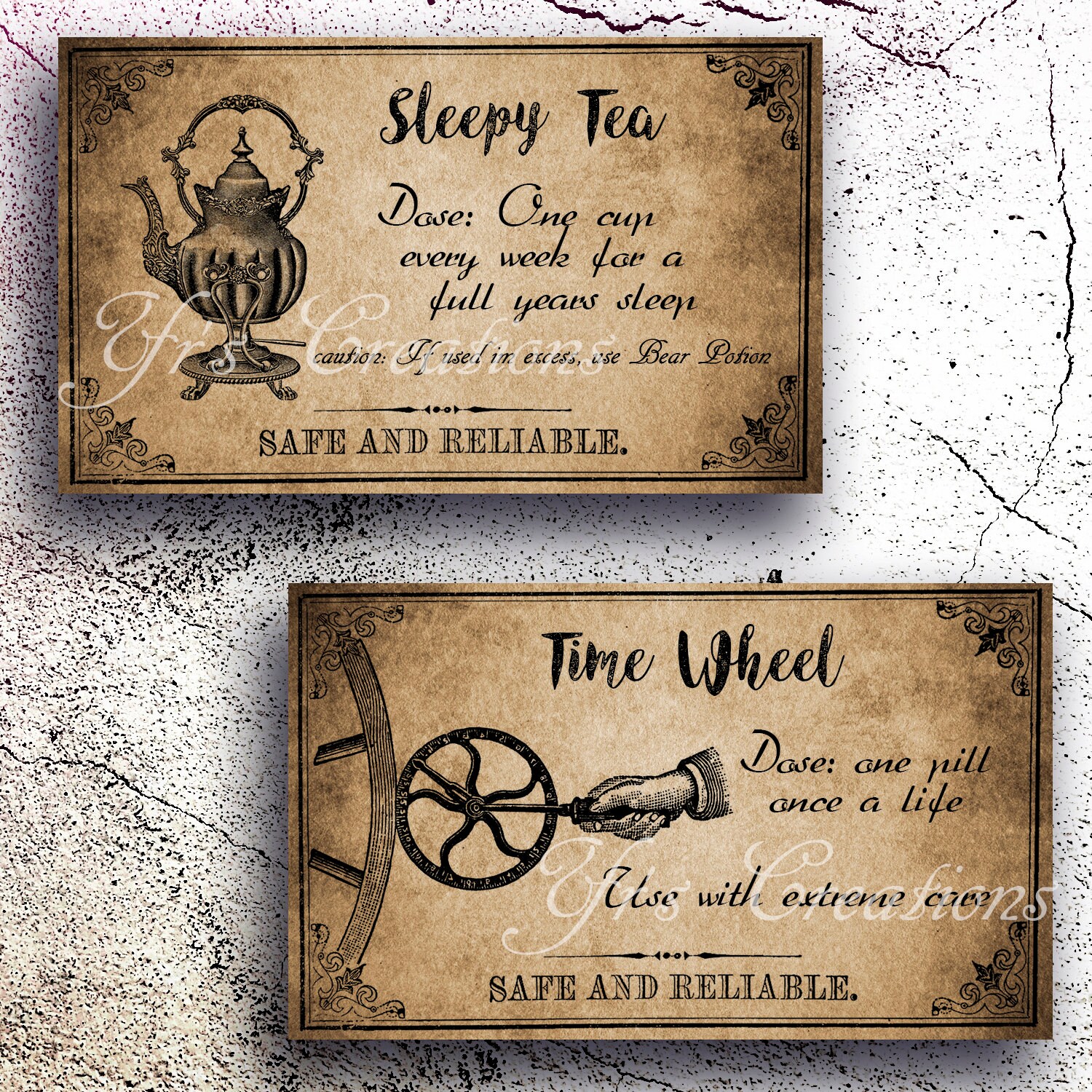 MAGIC POTION LABELS Printable Digital Collage Sheet With 10 - Etsy