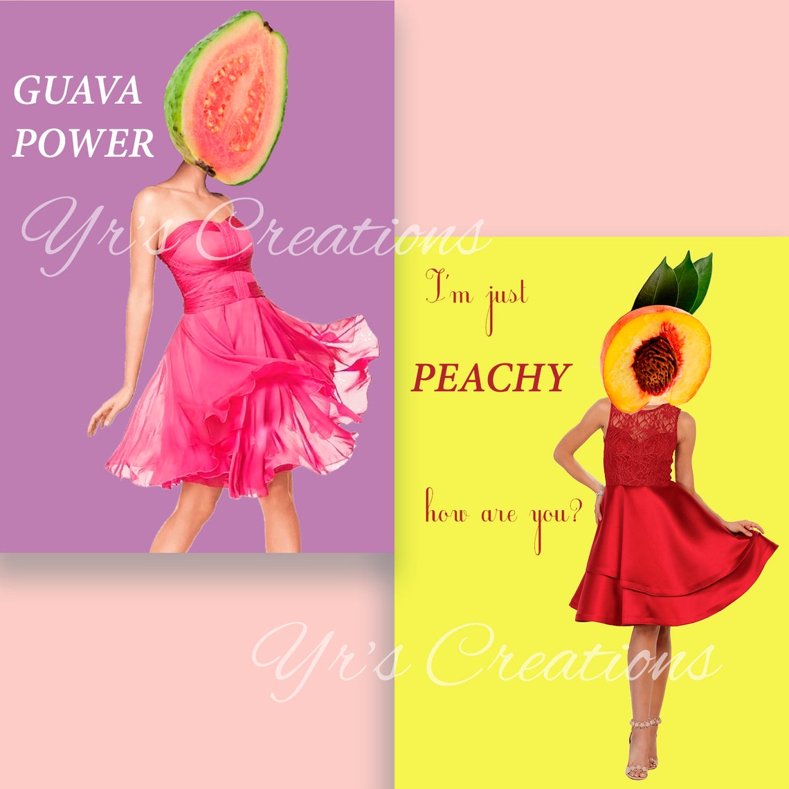 I'M FRUITY CARDS Printable Collage Sheet Digital - Etsy Australia