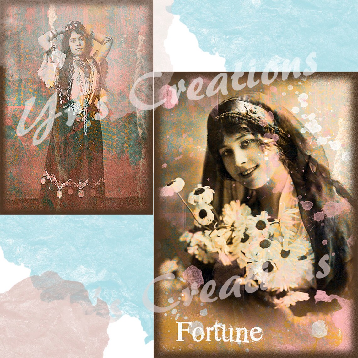 Printable Digital Sheet GYPSY LIFE EPHEMERA Bohemian Junk - Etsy