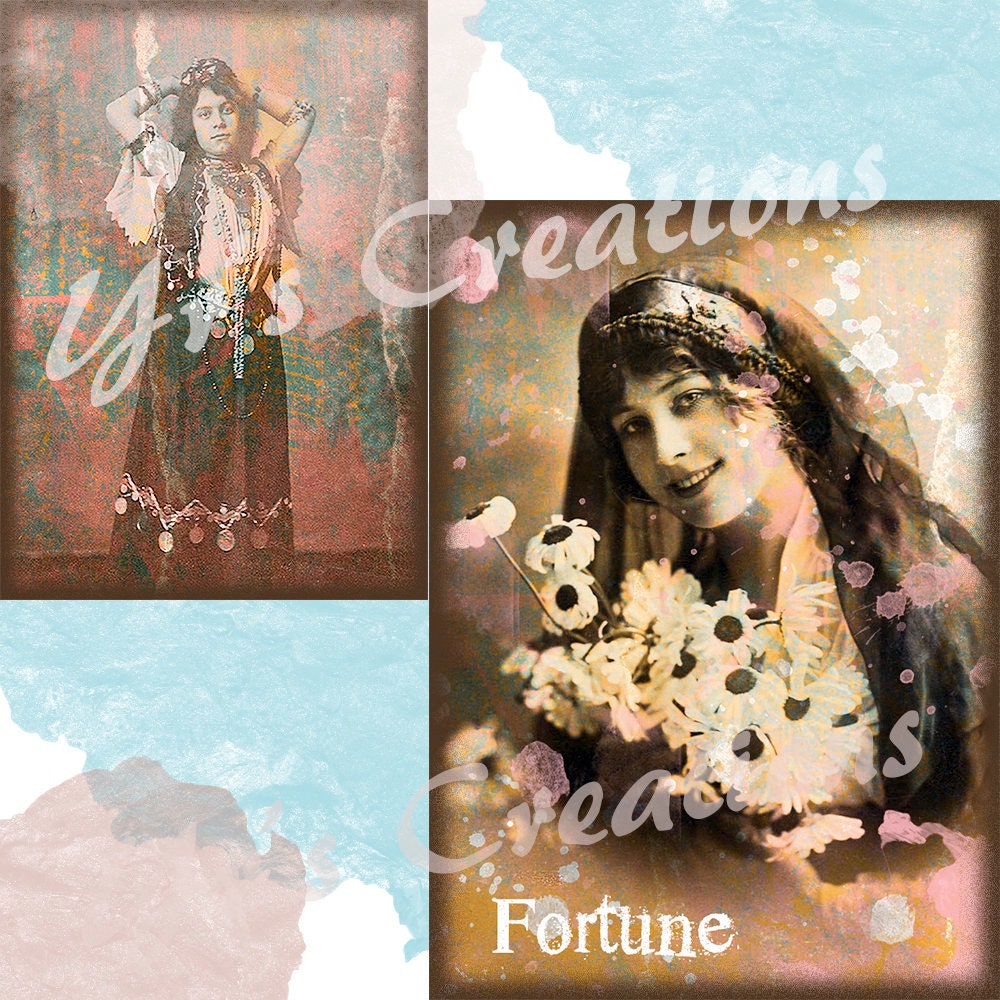 Printable Digital Sheet GYPSY LIFE EPHEMERA Bohemian Junk - Etsy