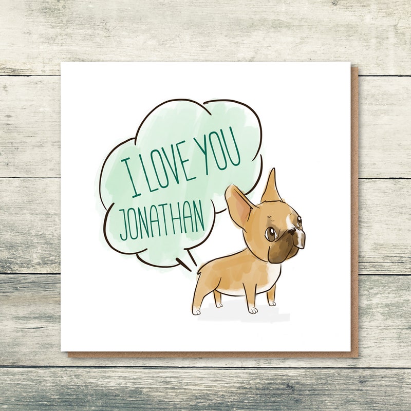 French Bulldog Card - Etsy