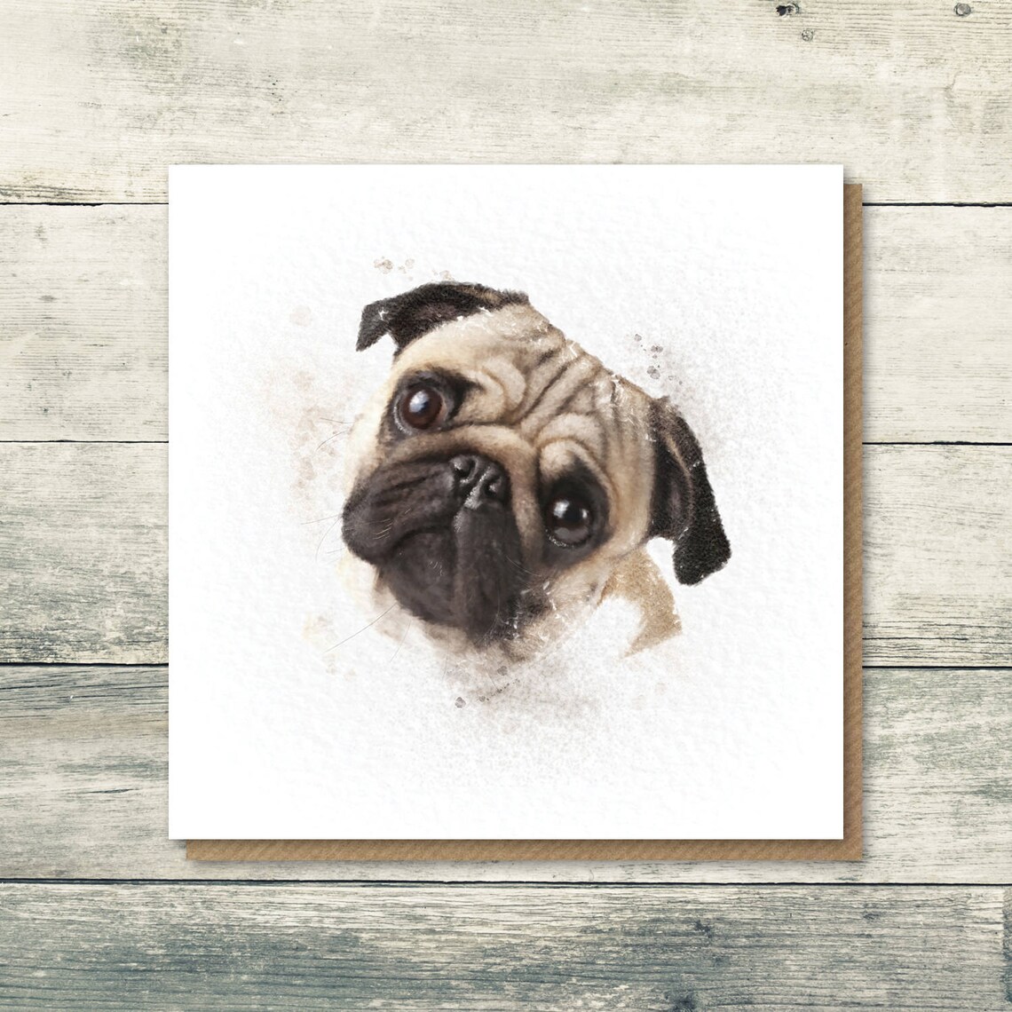 Pug Card Pug Birthday Card Dog Card Cute Birthday Cards - Etsy UK