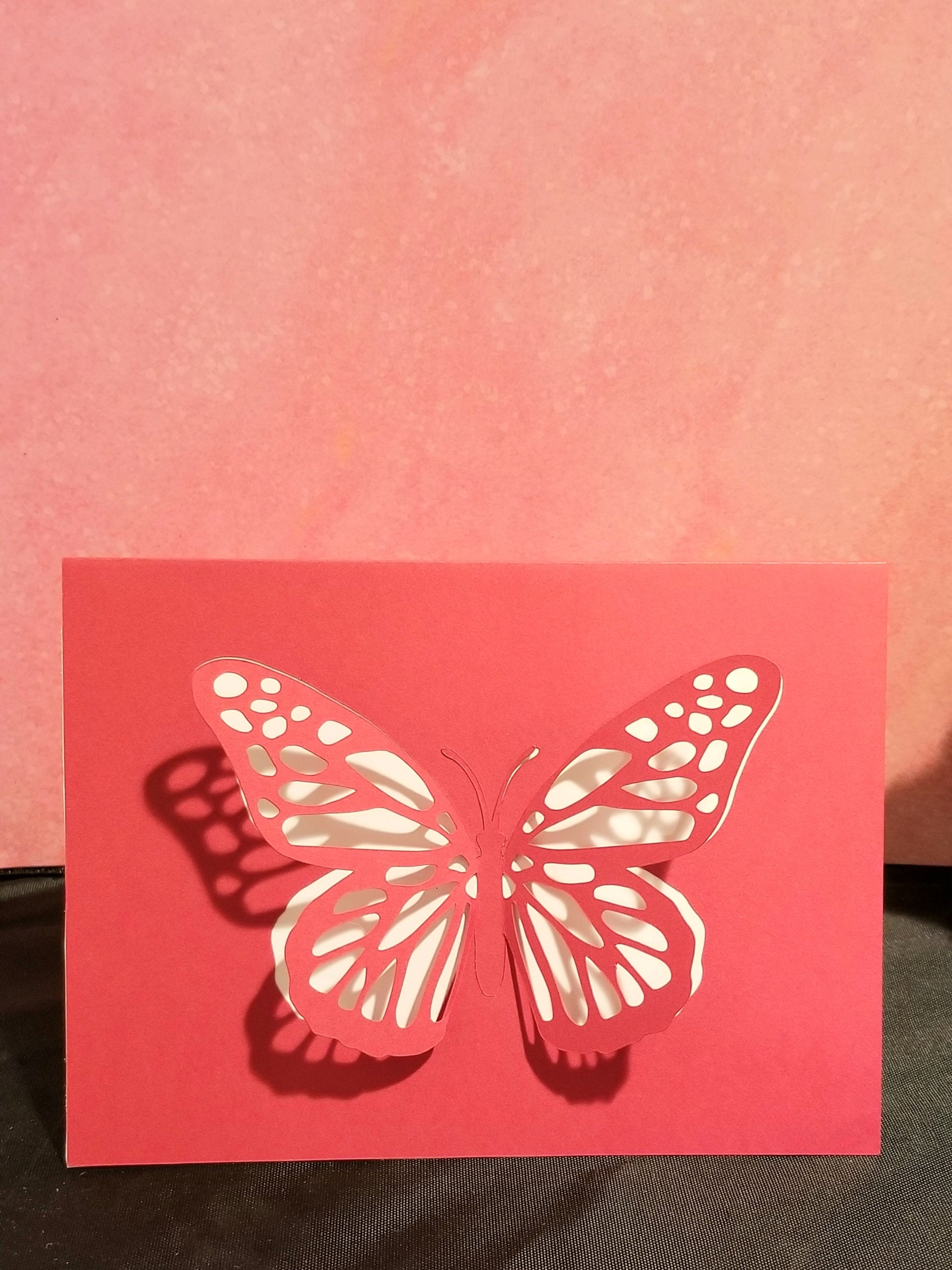 Handmade Card Butterfly Card Pop-out Butterfly Card - Etsy UK