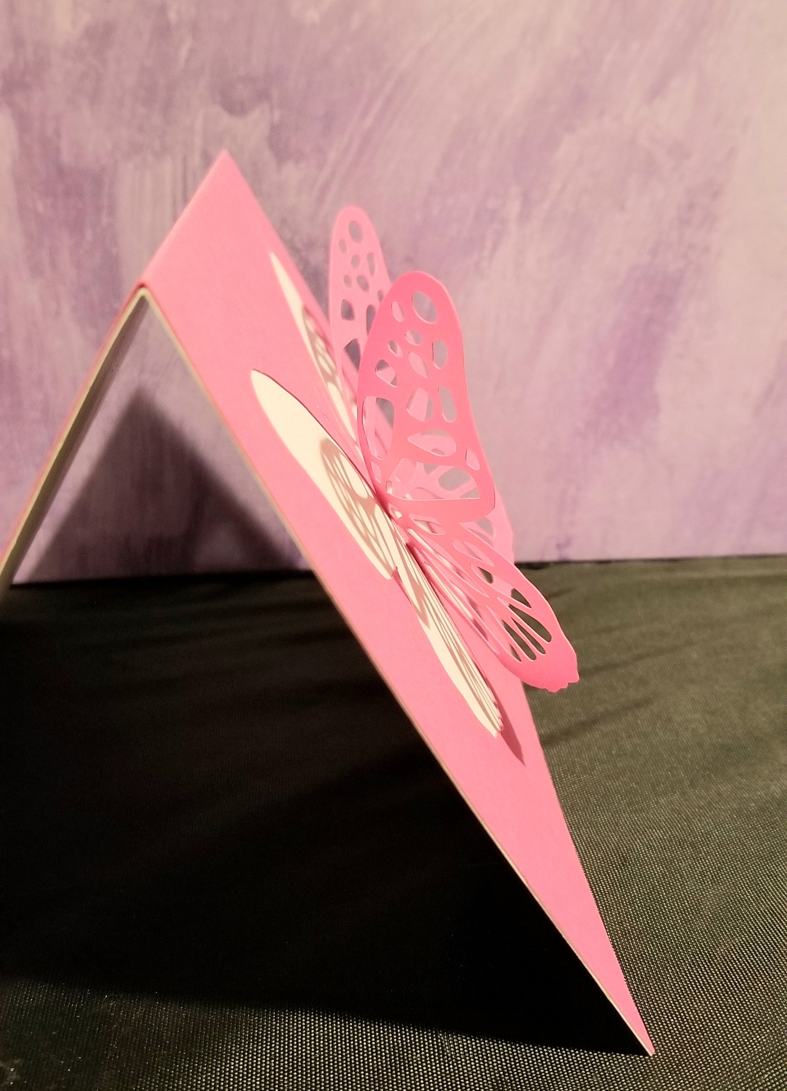 Handmade Card Butterfly Card Pop-out Butterfly Card Happy Birthday ...