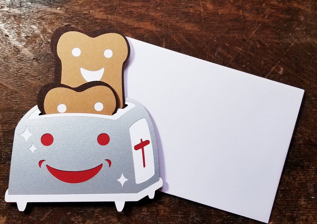 Handmade Card - Toaster Card - Cute Card - Toast to Love - Toast to ...