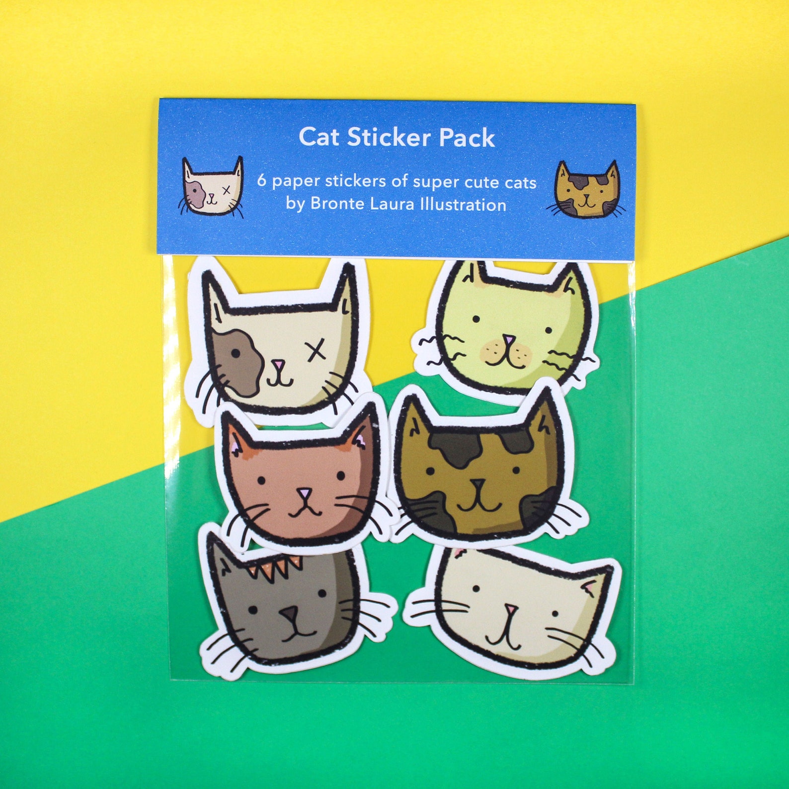 Cat Stickers Vinyl Sticker Set | Etsy