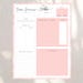 Girly Pink Floral Printable Book Review Template, Book Questions, Book ...
