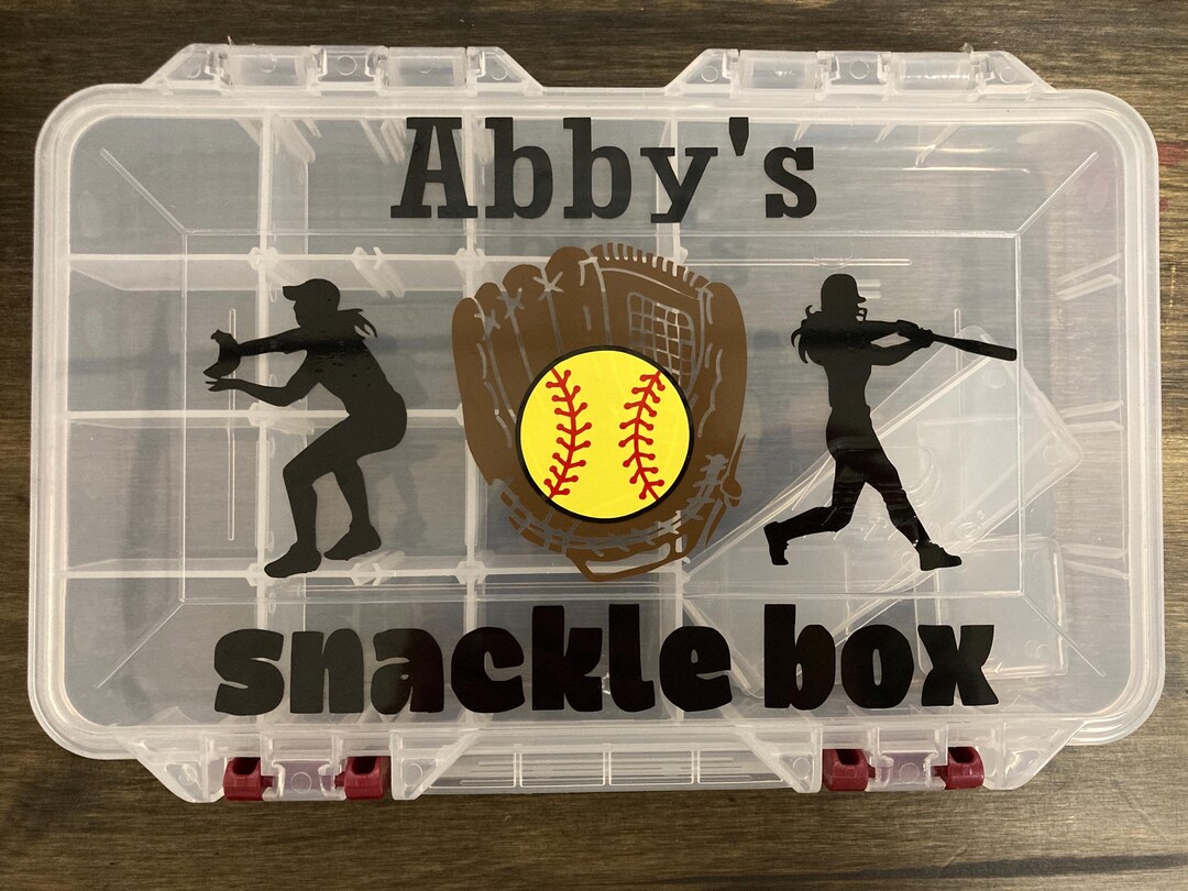 Personalized Snackle Box, Softball Snackle Box, Charcuterie on the Go ...