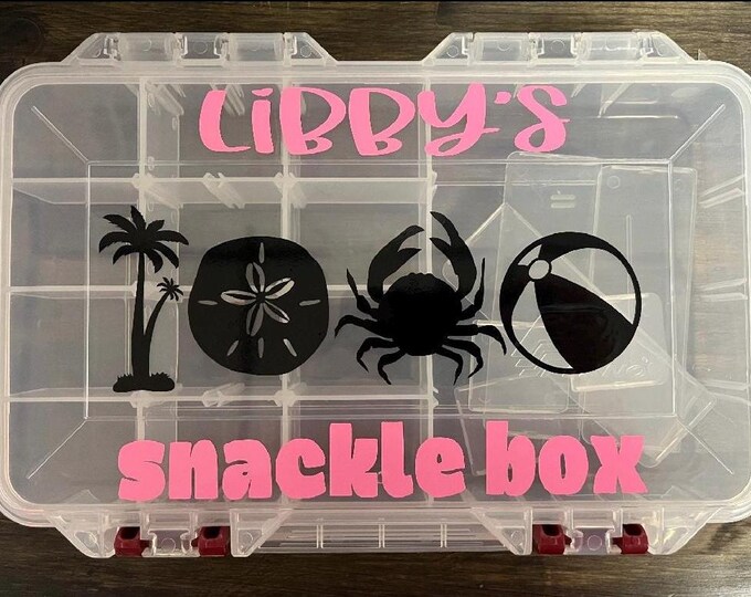Personalized Snackle Box, Beach Theme Snackle Box, Charcuterie on the ...