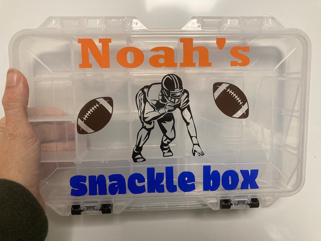 Personalized Snackle Box, Football Snackle Box, Charcuterie on the Go ...