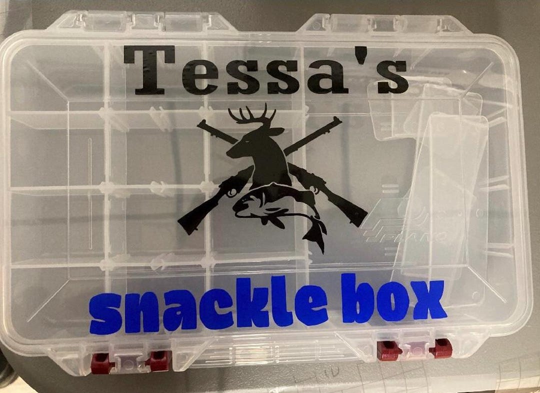 Personalized Snackle Box, Hunting & Fishing Snackle Box, Charcuterie on ...