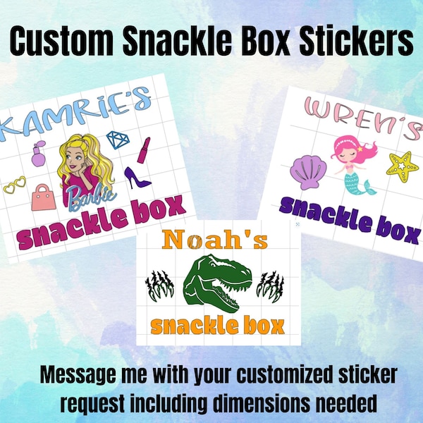 Snackle Box Labels - Etsy