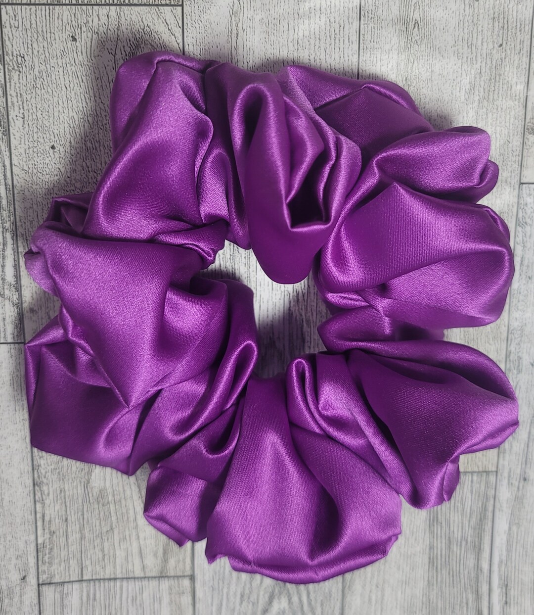 Purple Scrunchie/purple Scrunchie, Purple Satin Scrunchie, Purple Hair ...