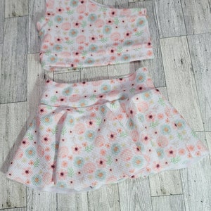 Flower Print Skirted Bummie Outfit/skirted Bummie, Kids Outfit, Skirted ...