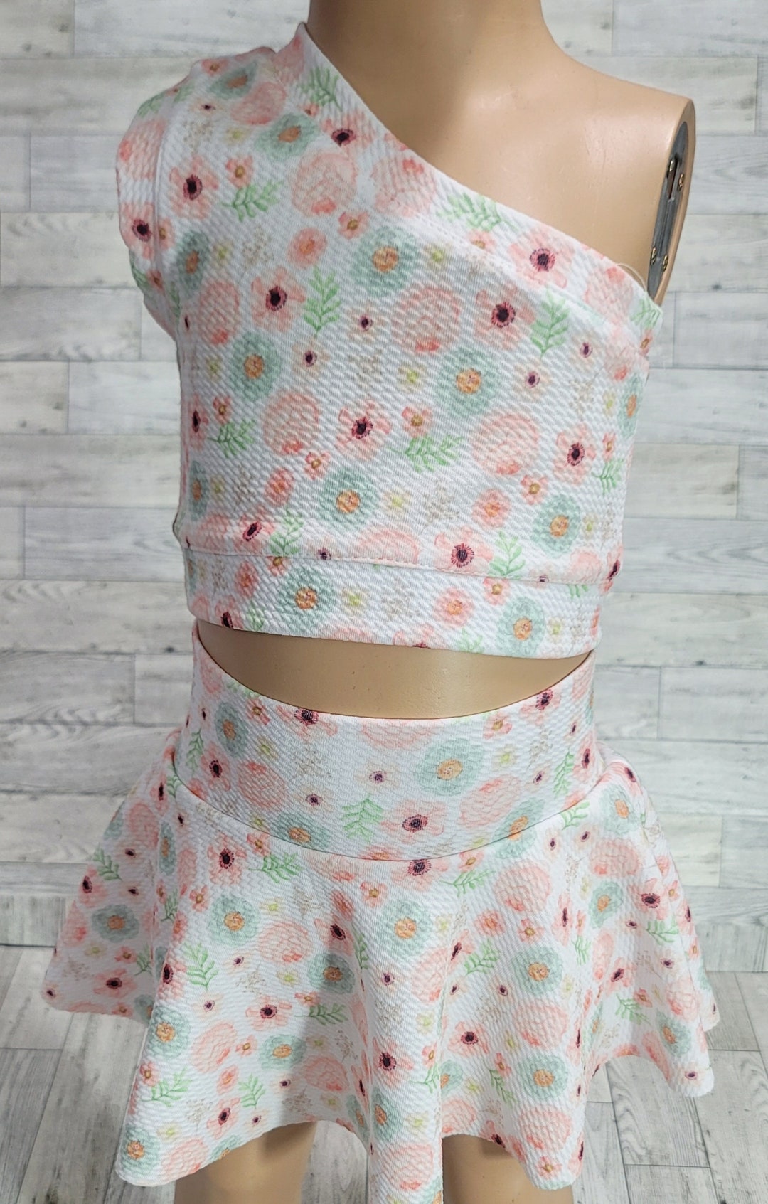 Flower Print Skirted Bummie Outfit/skirted Bummie, Kids Outfit, Skirted ...