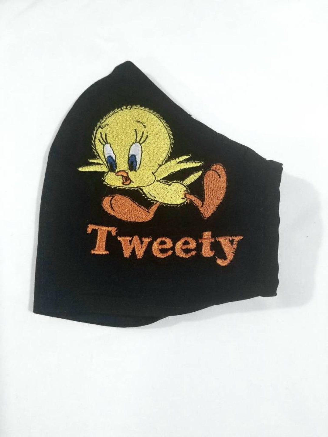 Handmade Washable Tweety Face Mask With Filter Pockek. - Etsy