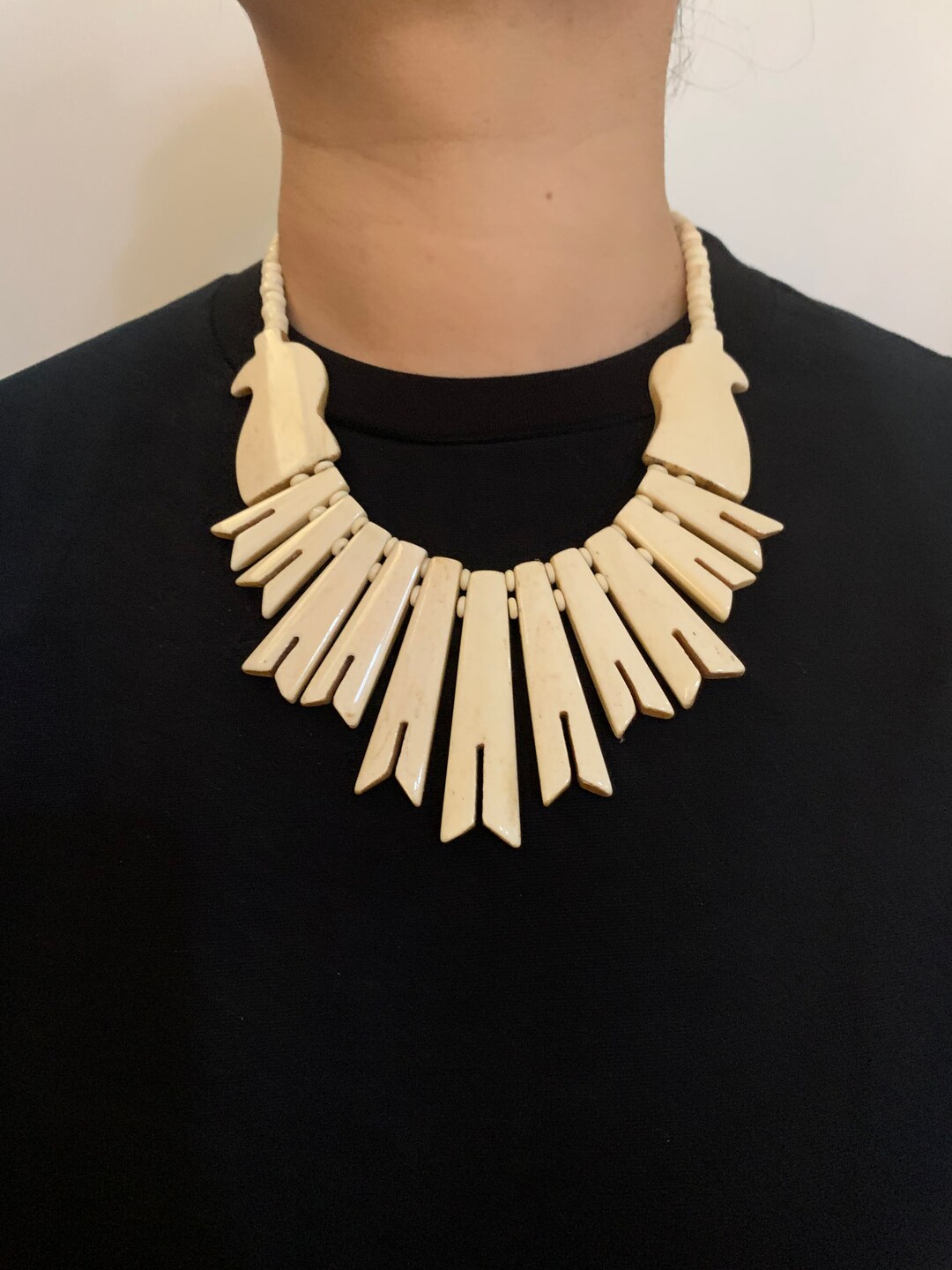 Yak Bone Necklace - Etsy