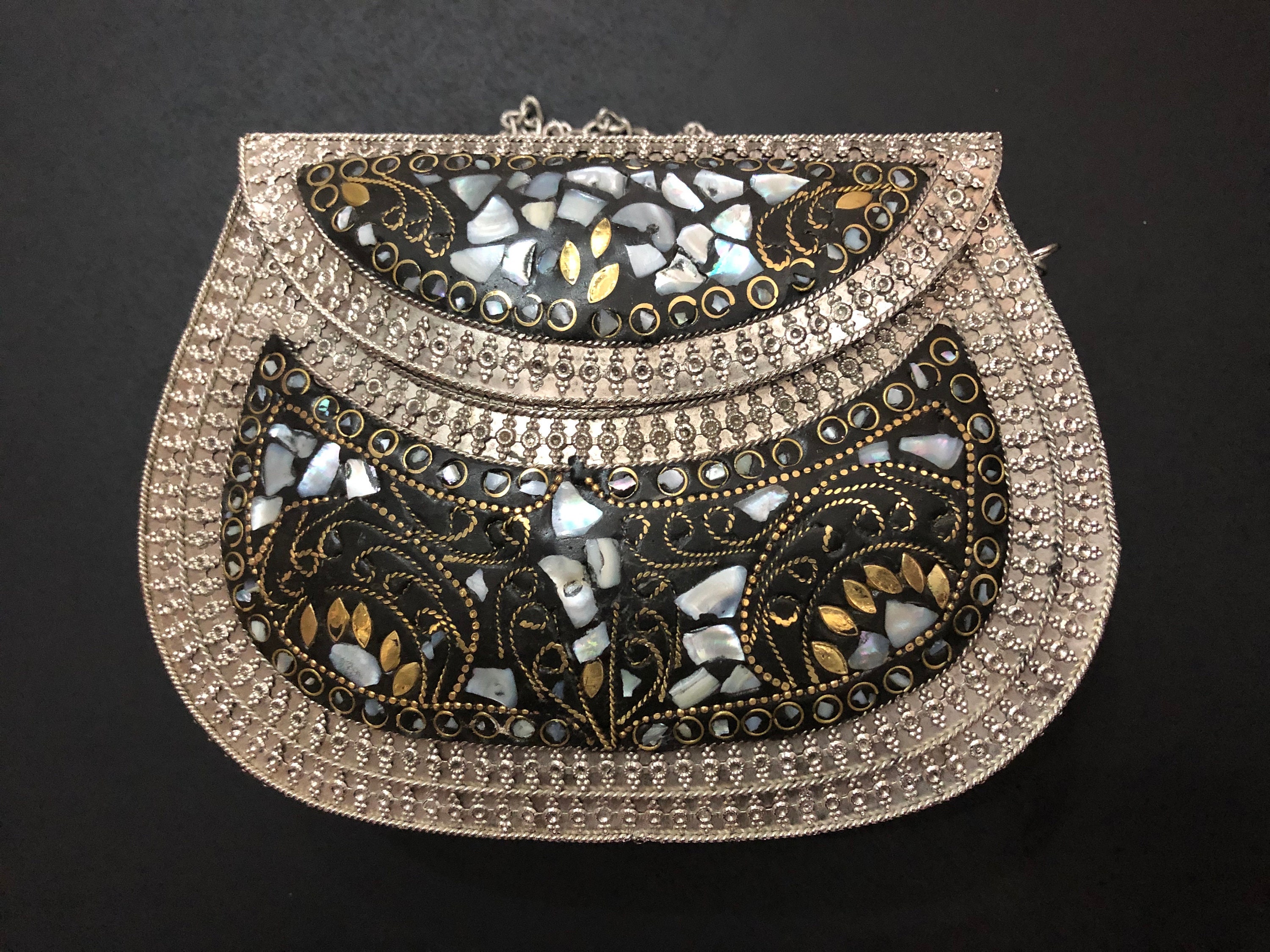 Stunning Silver Metal Bag - Etsy