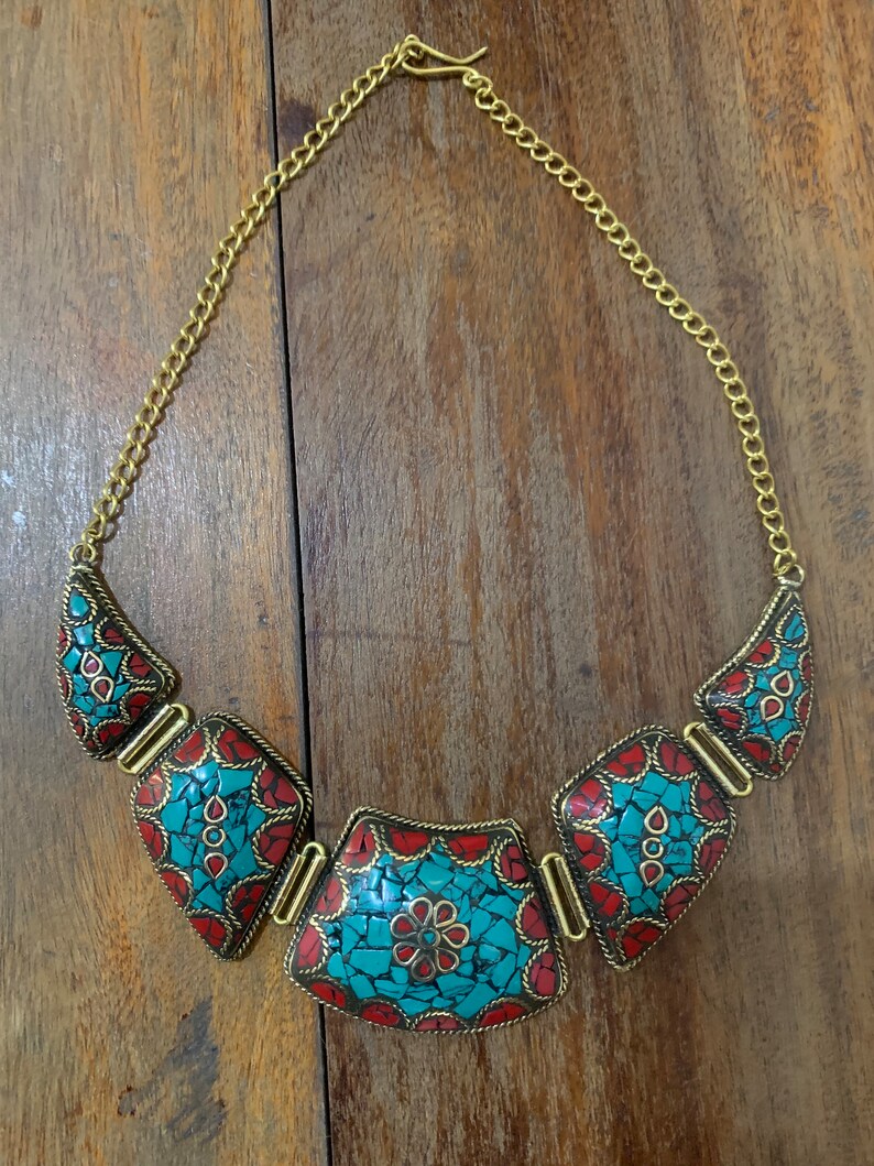 Tibetan Design Necklace - Etsy