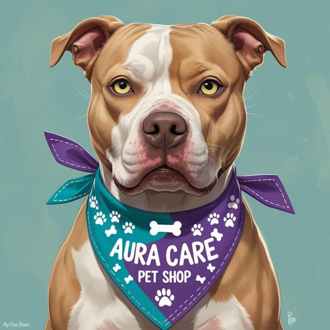 Custom Hand Sewn Pet Bandana With Name & Phone Number | Personalized ...