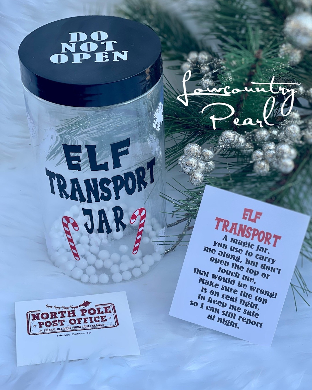 Elf *transport Jar* to Carry Your Elf Around With You, Fake Snowballs ...