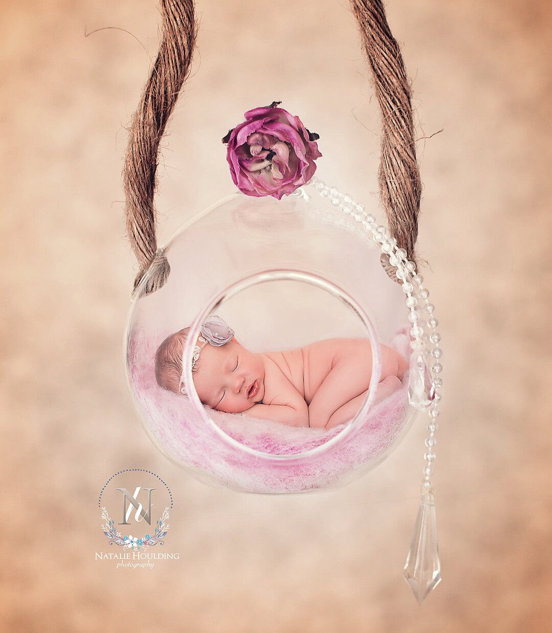 Digital Newborn Backdrops/ Props Glass Ball - Cryssa- Photography - Etsy