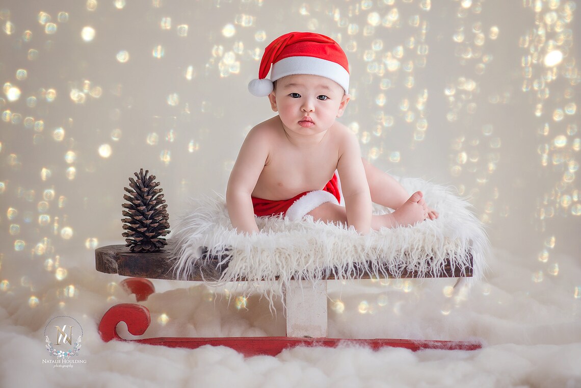 2x Newborn/ Toddler Christmas Digital Backdrop/ Prop / Sledge - Etsy