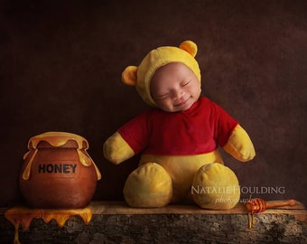 Newborn Digital Backdrop - Forest Scene With Face Poppet, Transparent ...