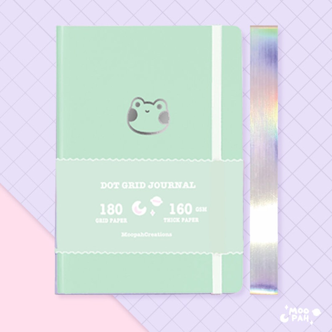 Froggie Journal | A5 | Spring Pocket Planner, Kawaii Notebook, Frog ...