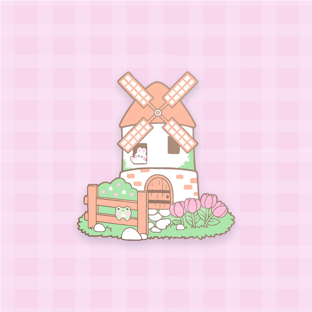 Spring Windmill Pin - Etsy